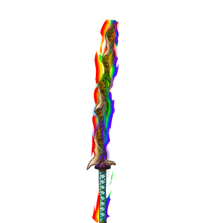 Rainbow Flame Sword | (Weapon) Sword | Nullworld